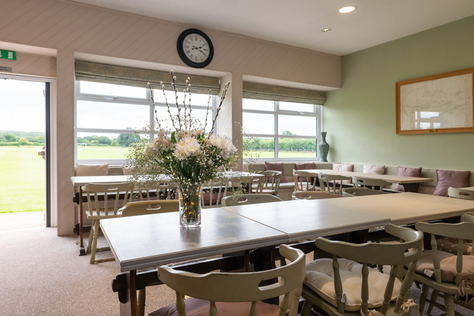 Inside the Bubwith Sports and Leisure Centre with inside and outside ...