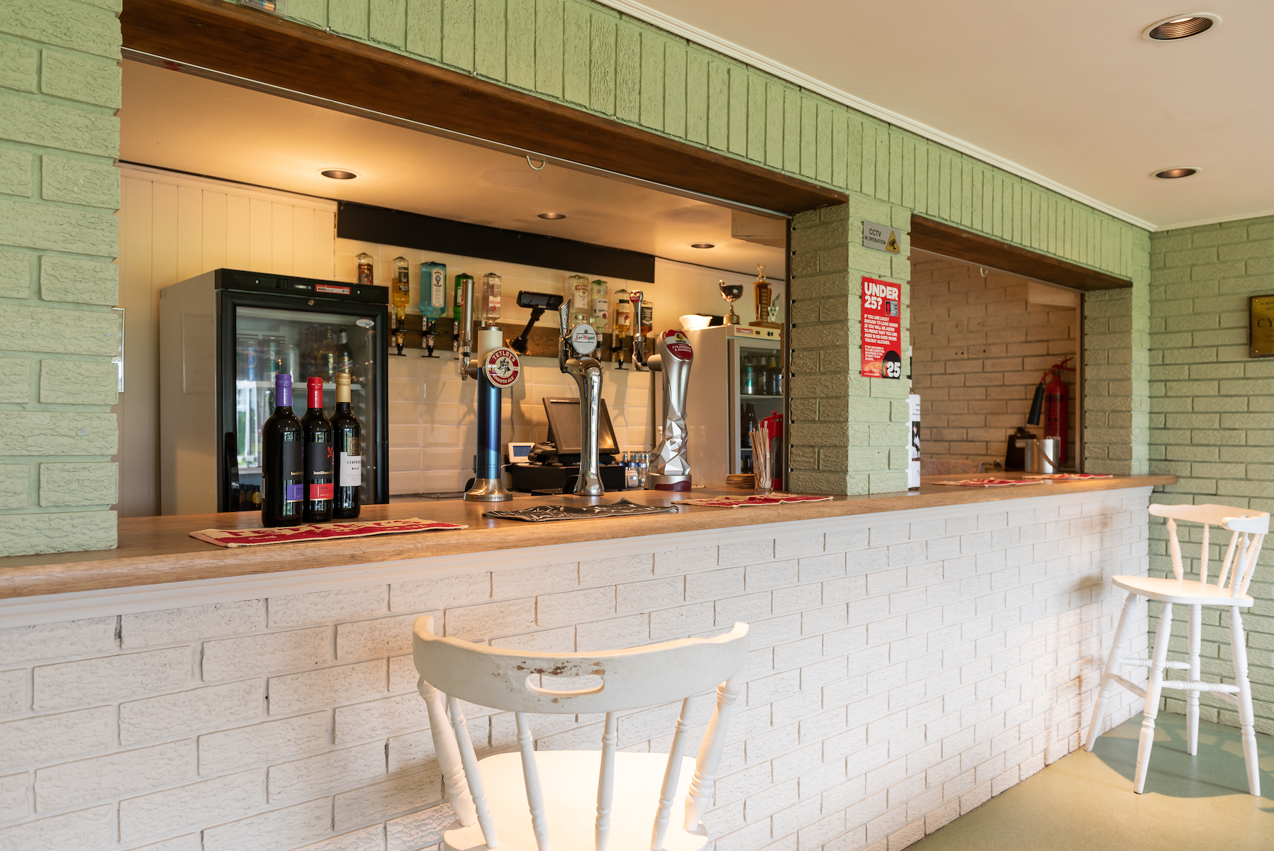 Inside the Bubwith Sports and Leisure Centre with inside and outside ...